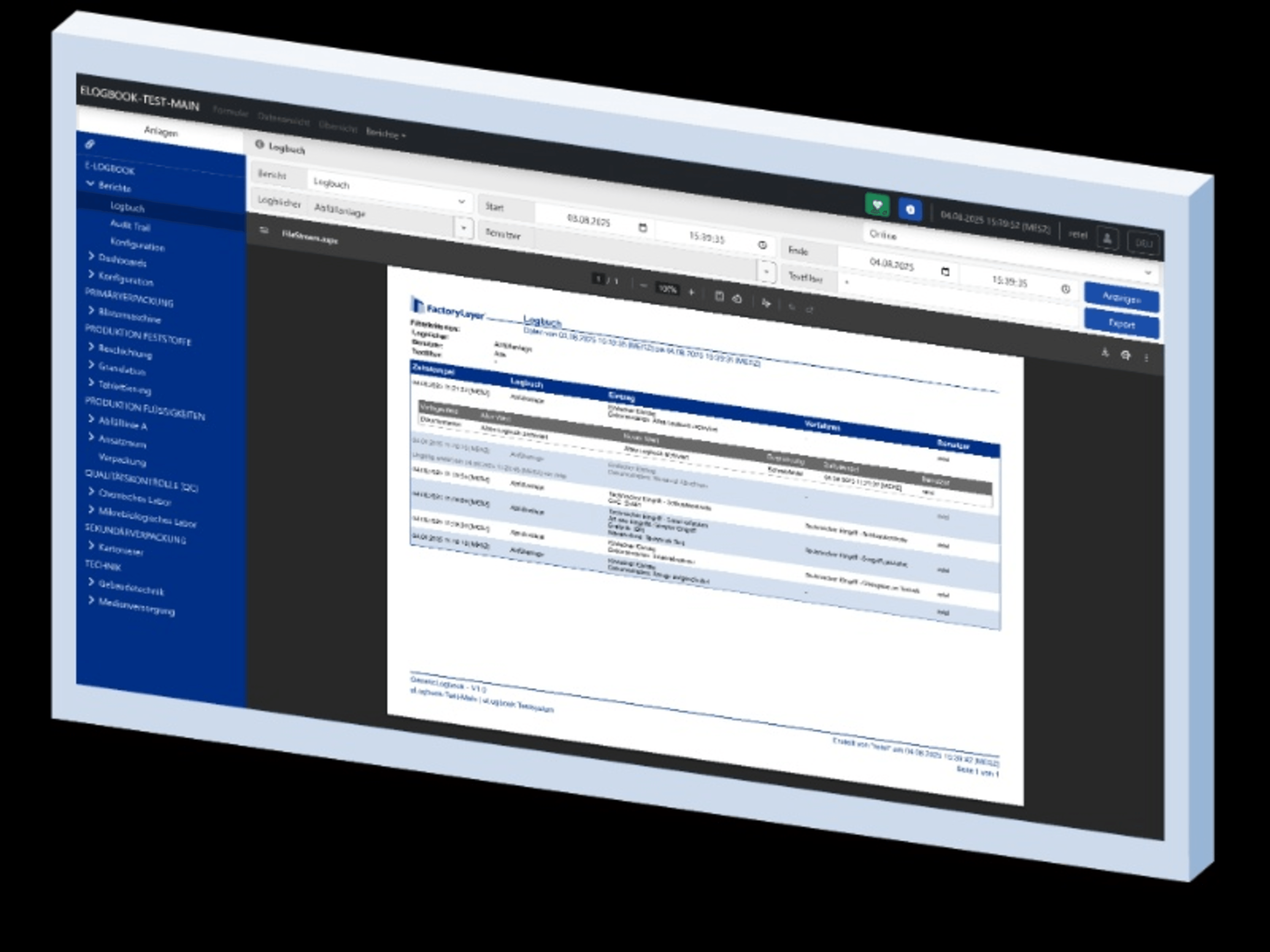 "FL-eLogbook" for GMP-compliant documentation | Siemens