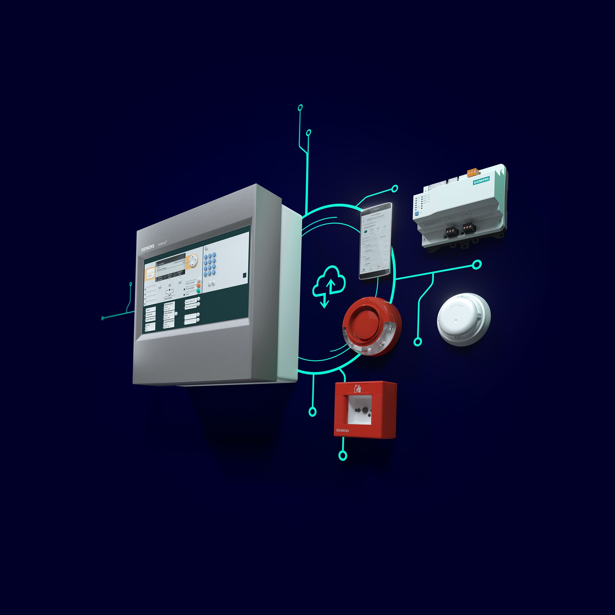 Cerberus PRO fire panels - Siemens Xcelerator DE