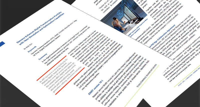 ARC Study Operator Training Simulator - Siemens US