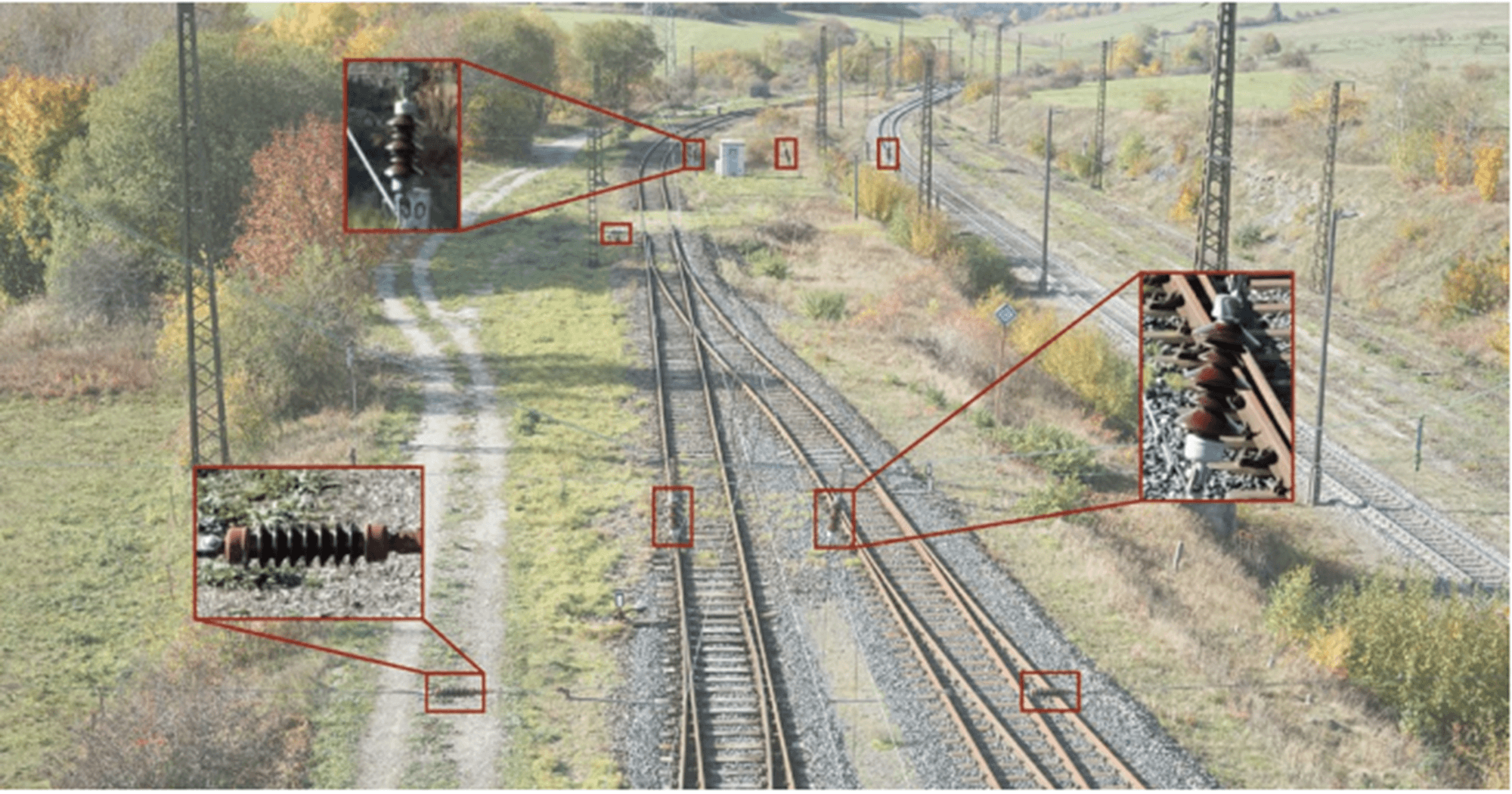 Condition monitoring of over-head railroad lines with camera drones ...