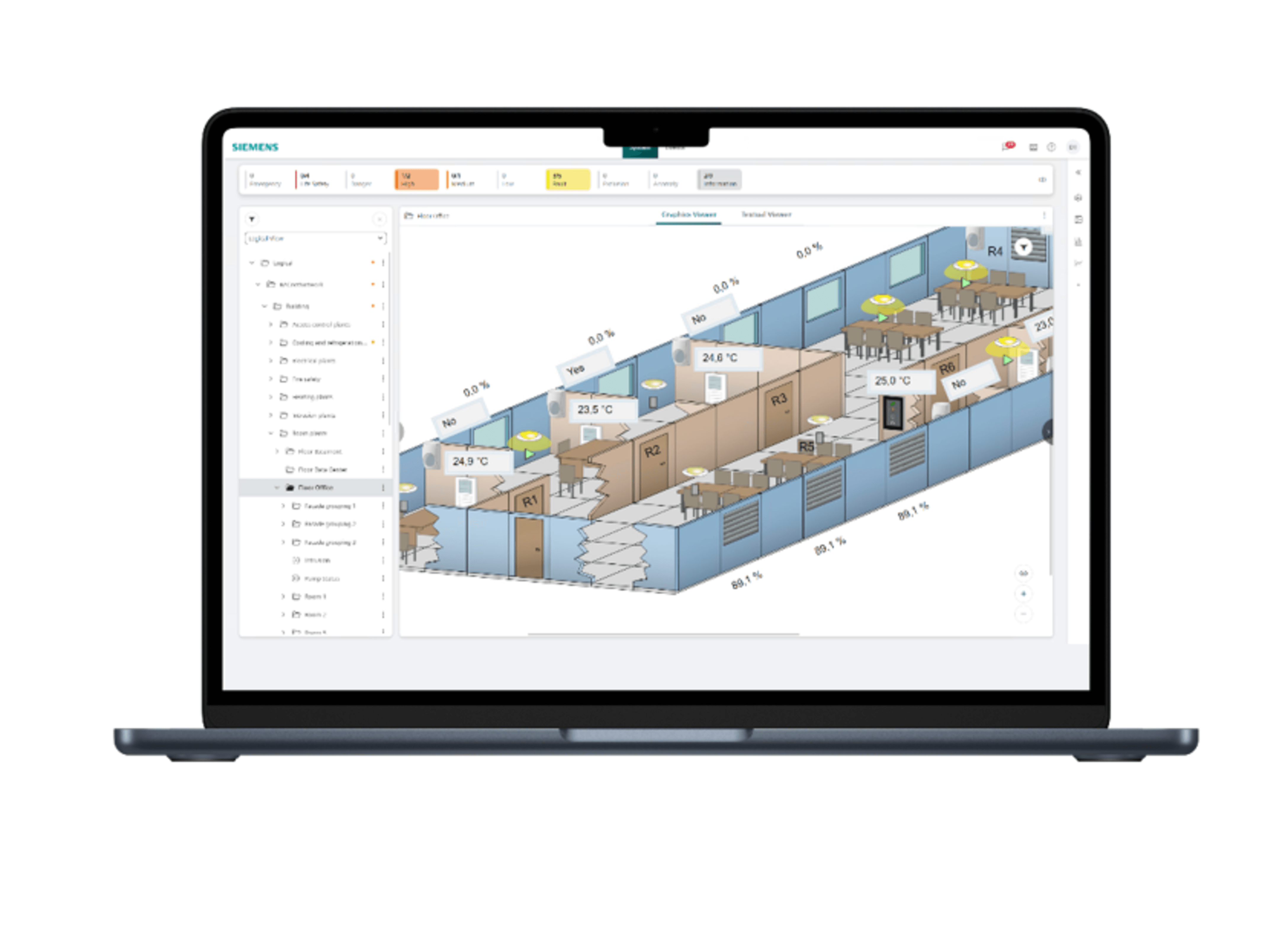 Desigo CC wallpapers and floor plans on existing twin | Siemens